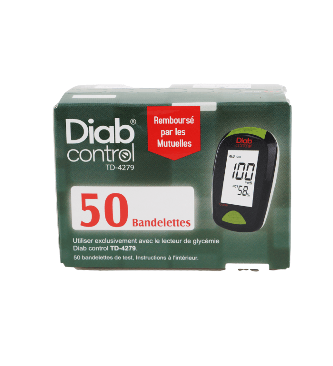 DIABCONTROL Bandelettes 50 | HPS Medical Tanger